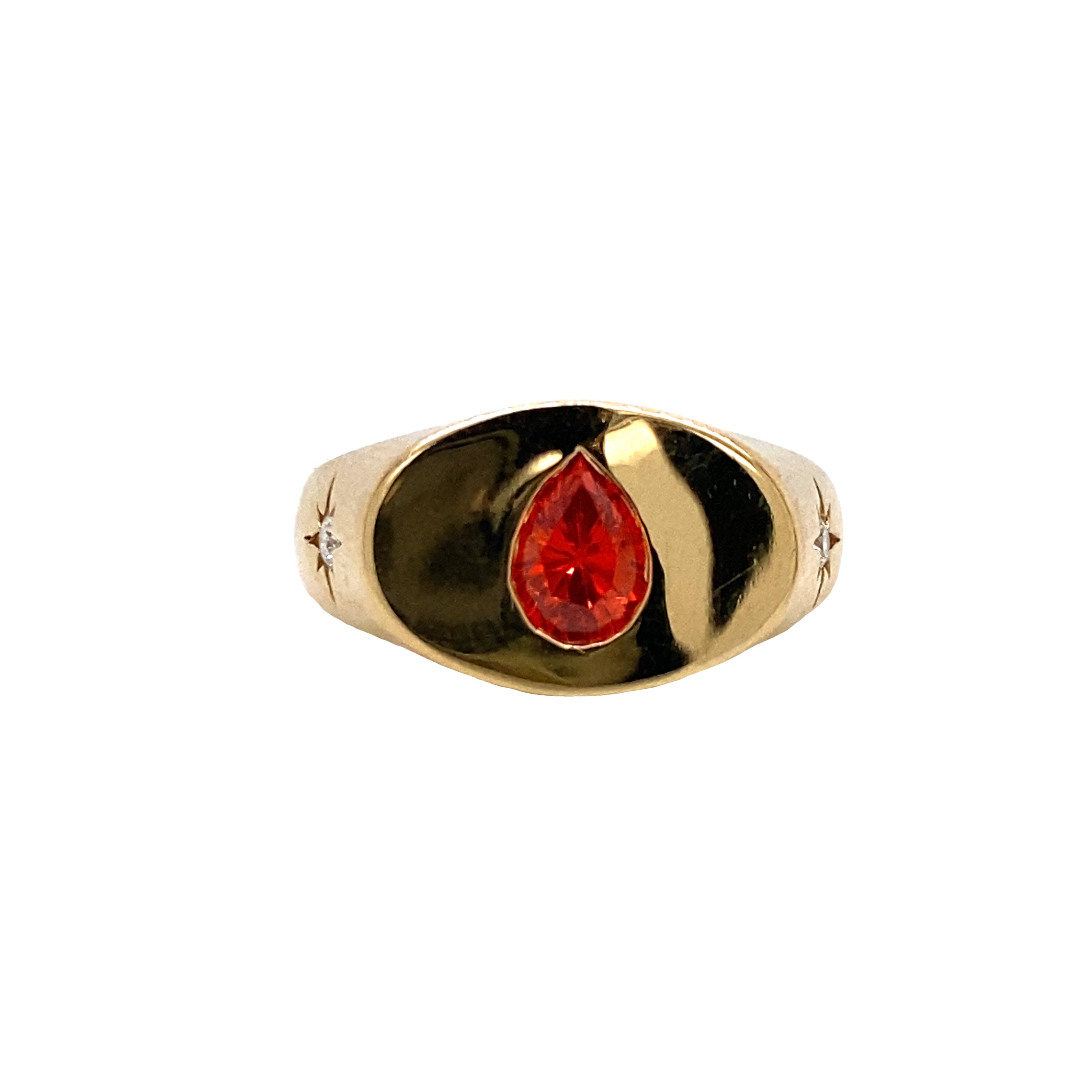 Star Fire Signet Ring – Diamonds Inc Jewelry